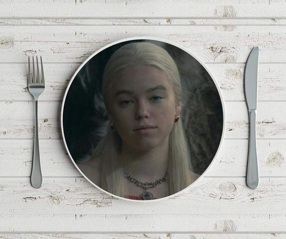 Тарелка GOODbrelok принт "Дом Дракона, House of the Dragon" - 0002
