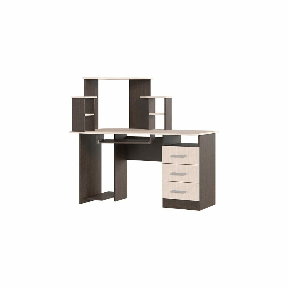 Стол компьютерный №1 (Венге/Белфорт) 130x80x130