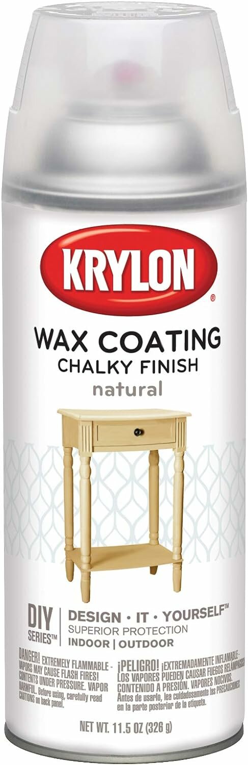Воск для мебели Krylon "Chalky Finish", лессирующий, акриловый, прозрачный, 340 г