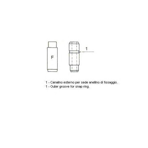 Направляющая втулка клапана для автомобиля, METELLI 01-2585 (4 шт.)