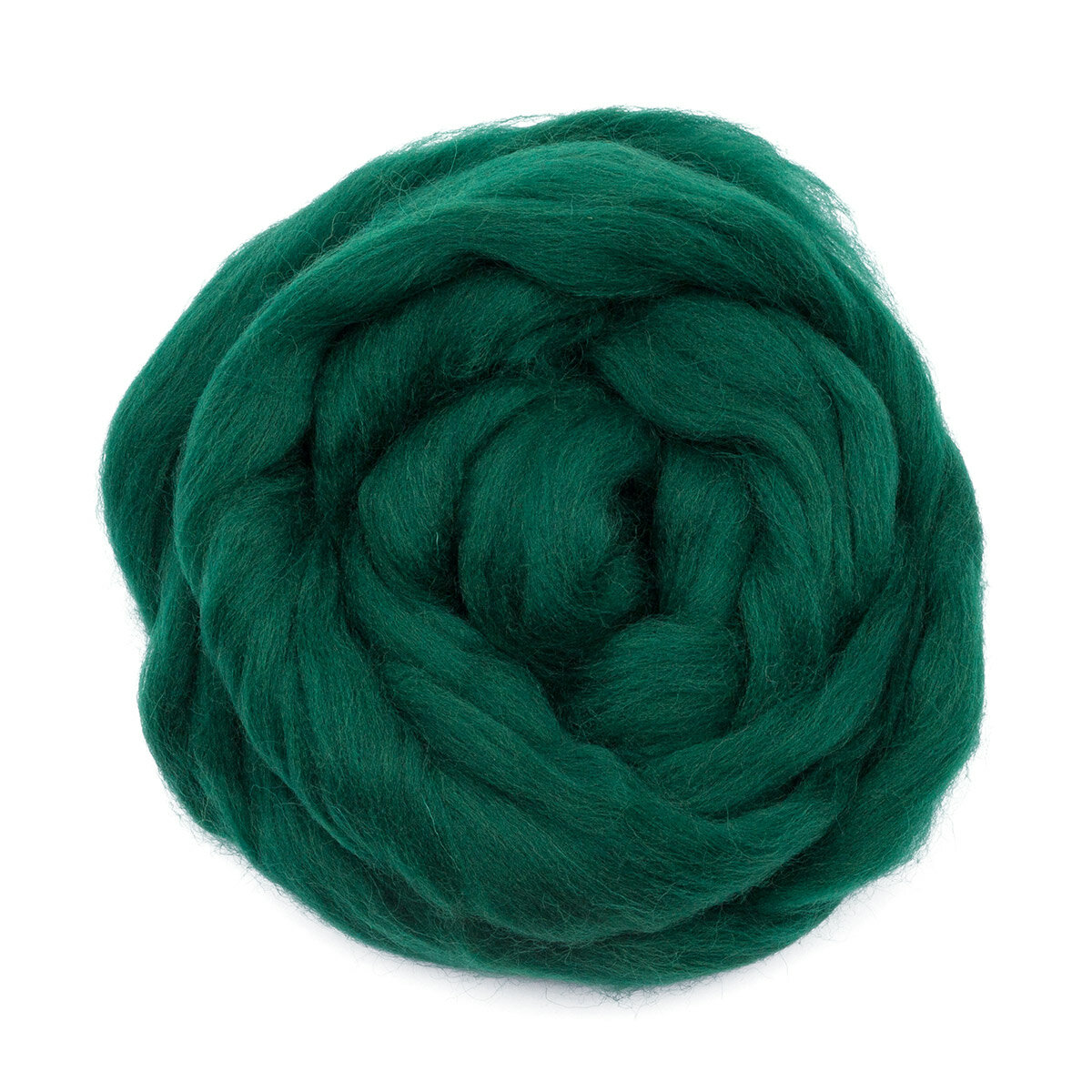 Шерсть для валяния полутонкая 100%, 50 г, Astra&Craft (110 зеленый)