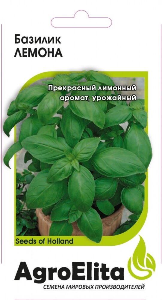 Семена Базилик Лемона 0,1г Ранние (АгроЭлита) Голландия Энза Заден