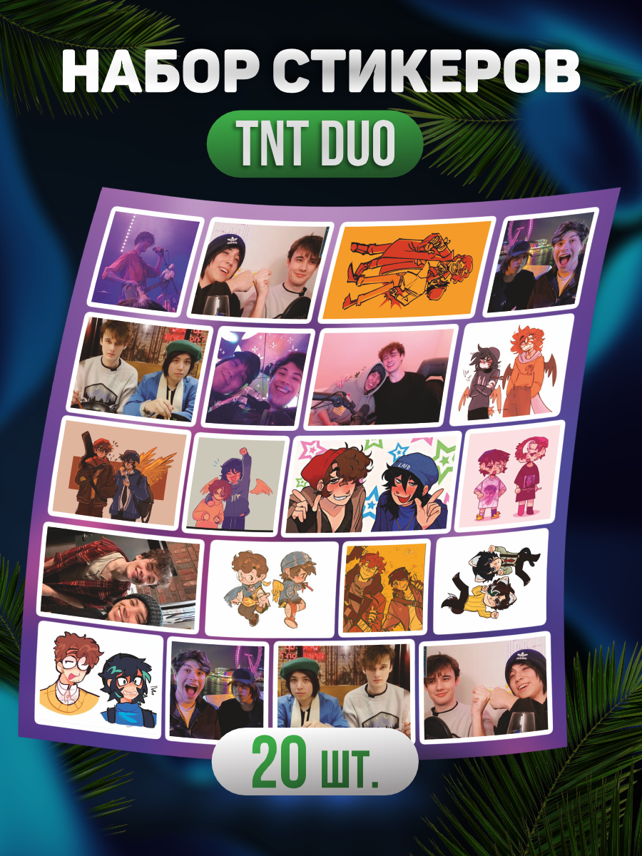 Наклейки на телефон стикеры TNT Duo Quackity
