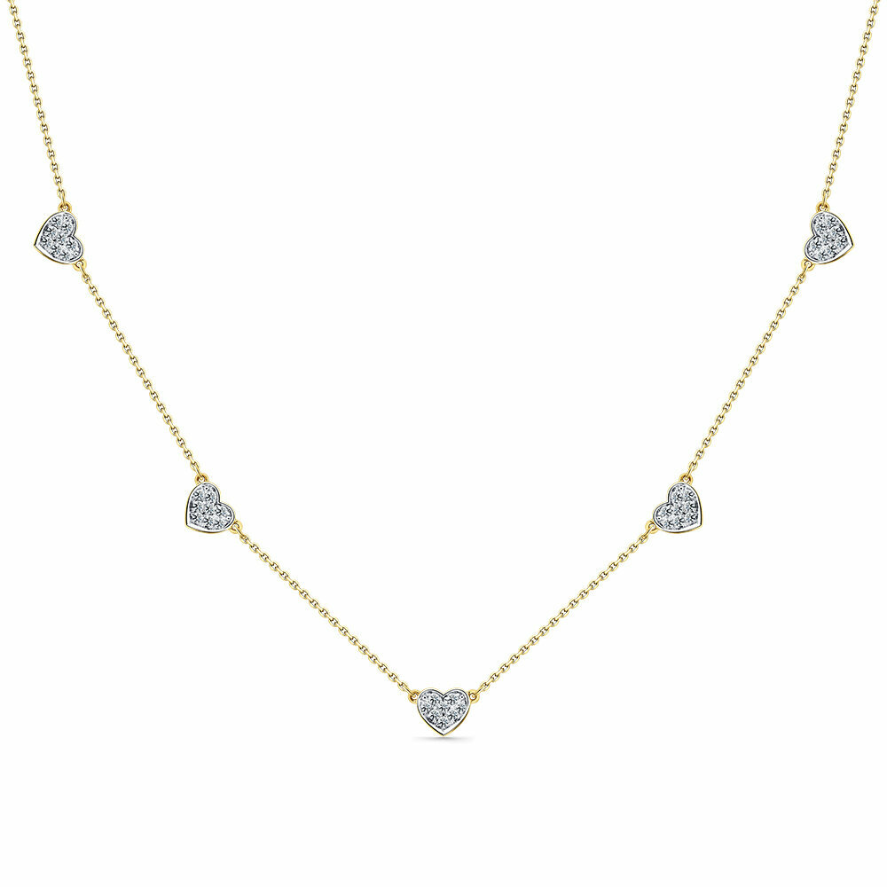 Колье, желтое золото, 585 проба, бриллиант