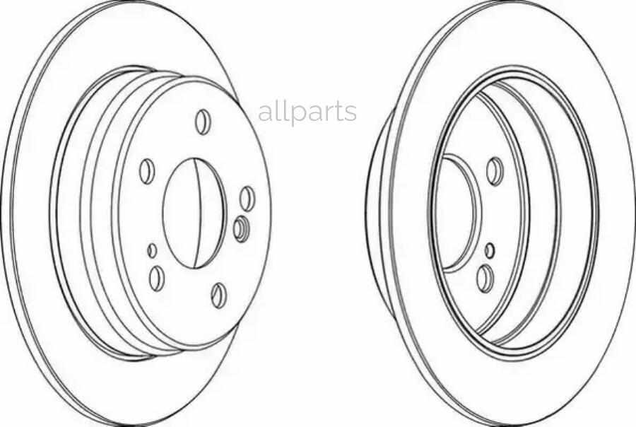 FERODO DDF1221 Диск тормозной передний VAG A1/3/LEON/FABIA/OCTAVIAI/RAPID/GOLFIV/POLO 96- FERODO DDF1221