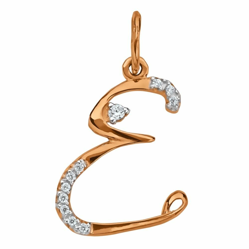 Подвеска, красное золото, 585 проба