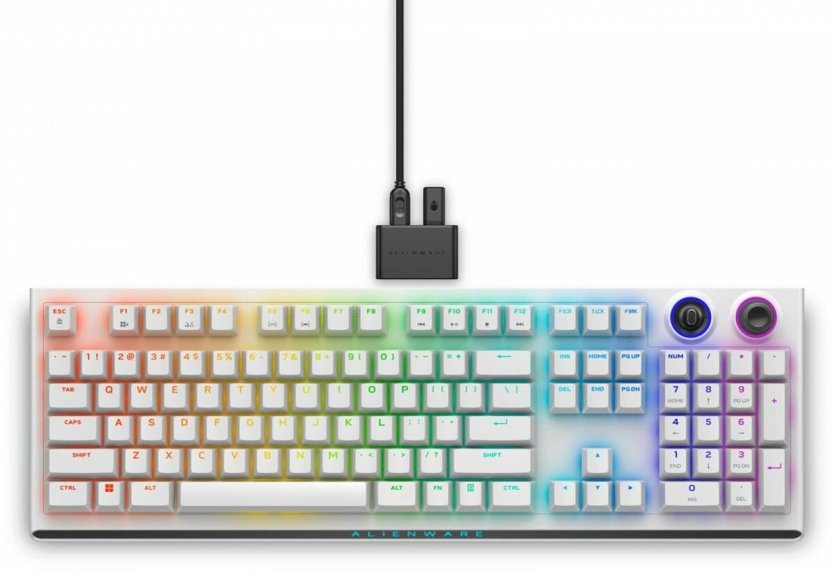 Беспроводная клавиатура Dell Alienware 920K (545BBFK), белый