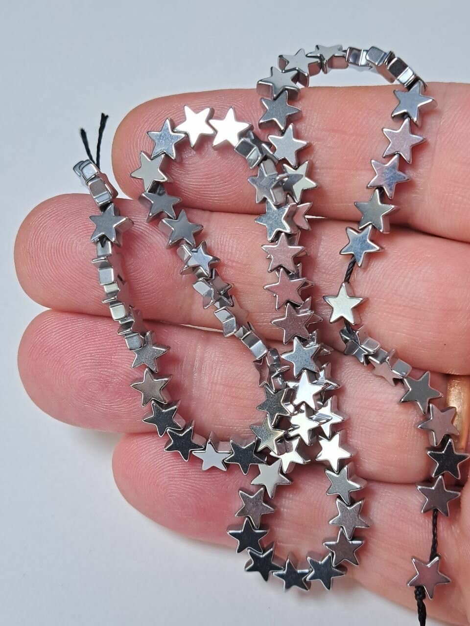 Бусины гематит, натуральный камень, для рукоделия, для творчества, для браслетов, для украшений