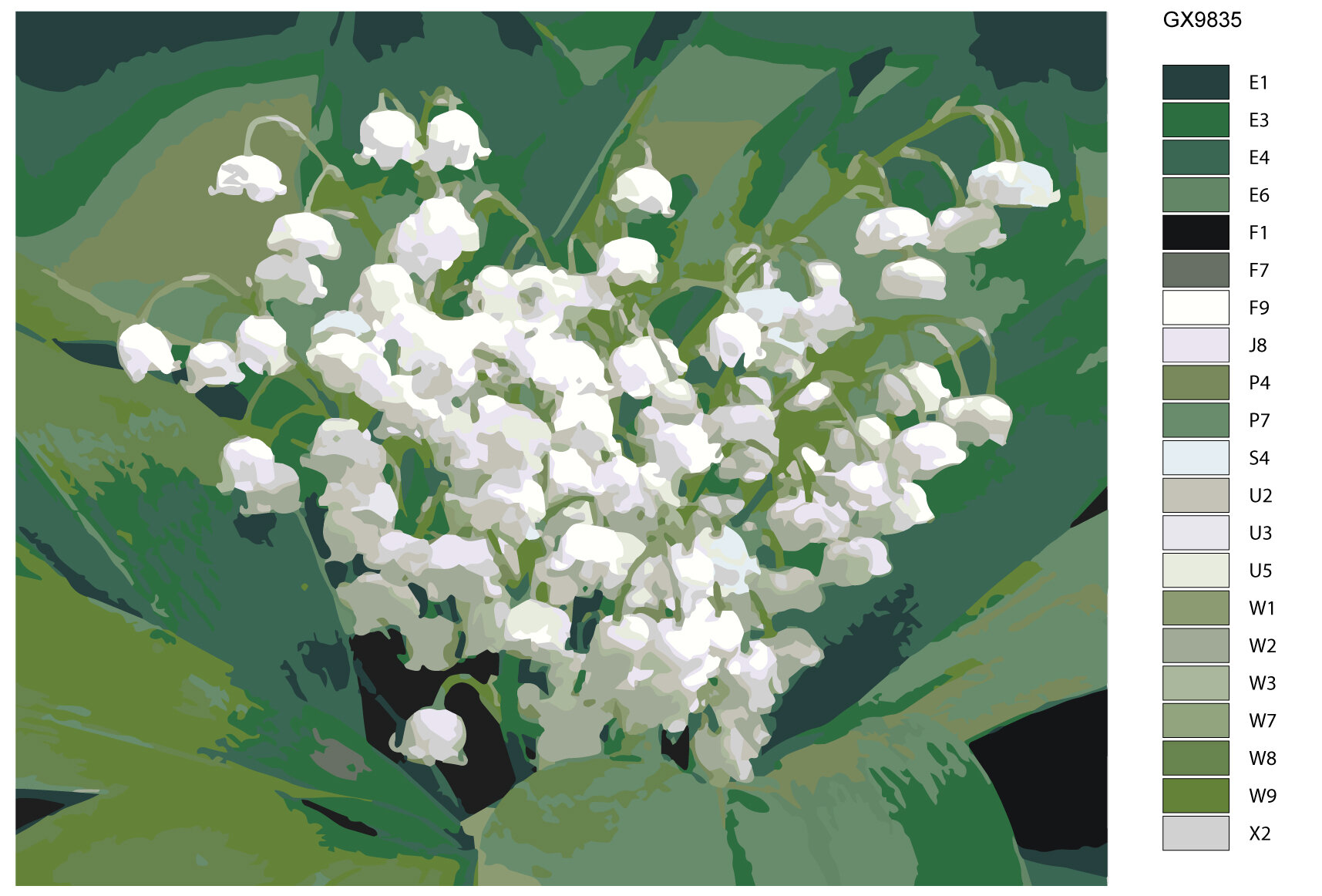 Картина по номерам "Ландыши" GX9835 40x50