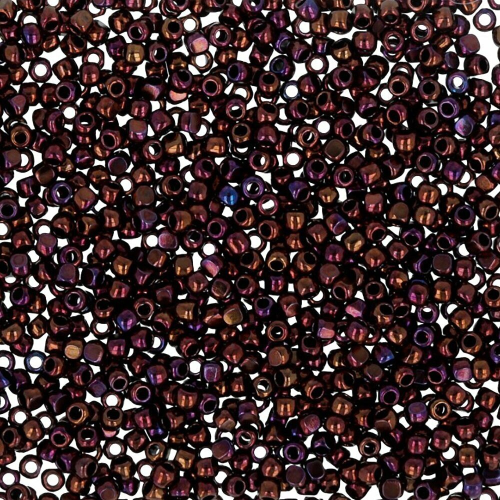 Бисер TOHO 15/0, Charlotte, №2, 1,7 мм, 5х5 г, №0502, медный меланж