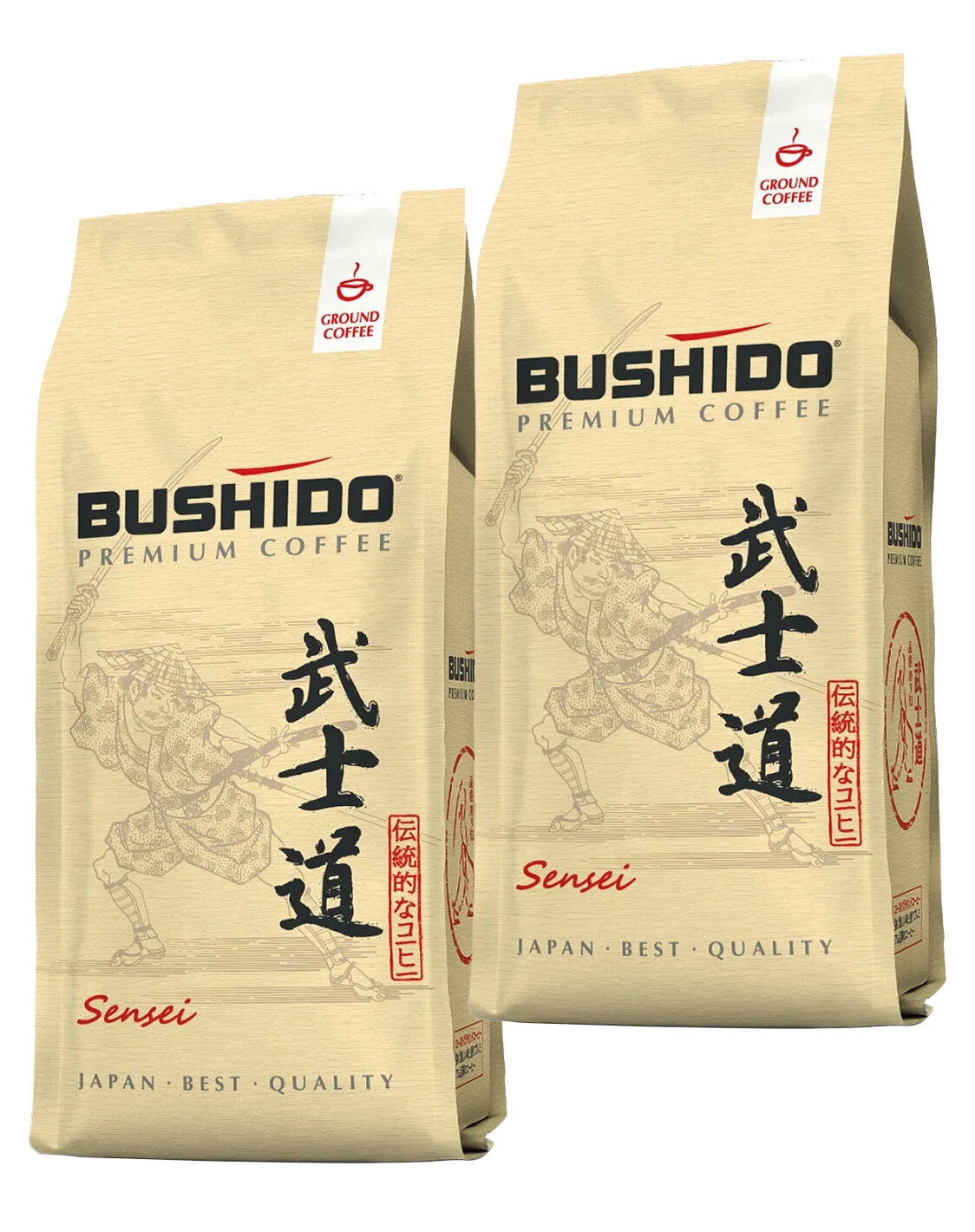 Кофе молотый Bushido Sensei 227г, 2шт, Ground Pack