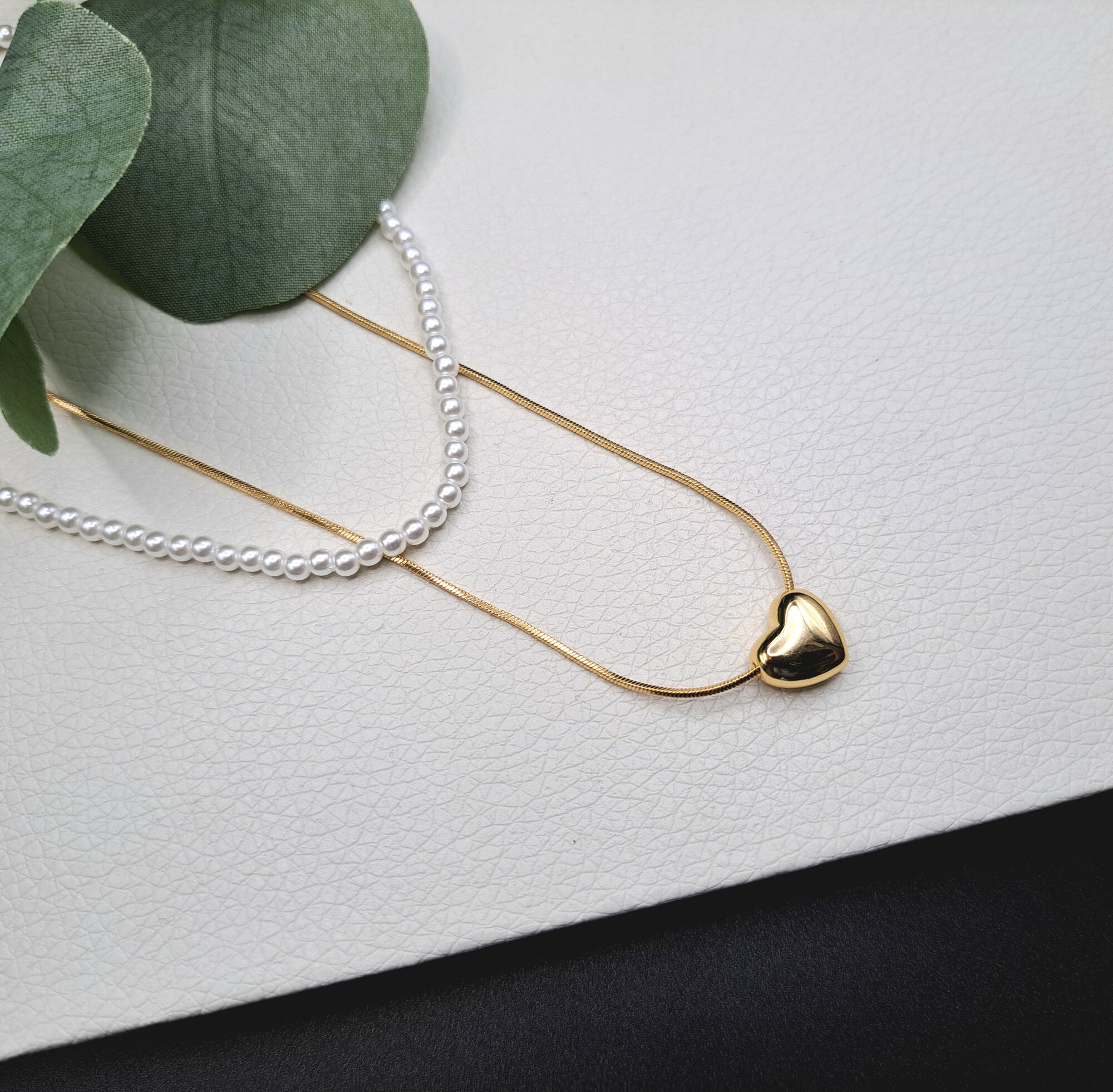 Колье, жемчуг имитация