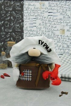 Набор для шитья Перловка #ГД-03 Гном гурман, 17 см