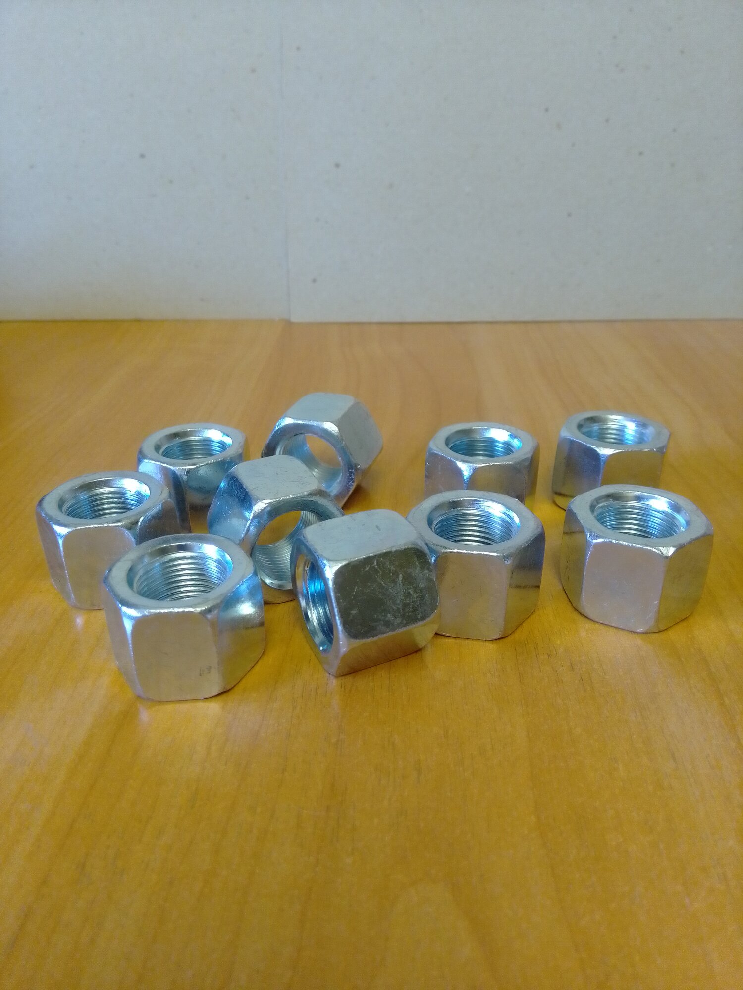 Гайка задней стремянки М20х1,5 для автомобилей Газ-53,3307, ЗИЛ-130 и др. Комплект 10 штук. Россия, РЗИ. 292931-п29