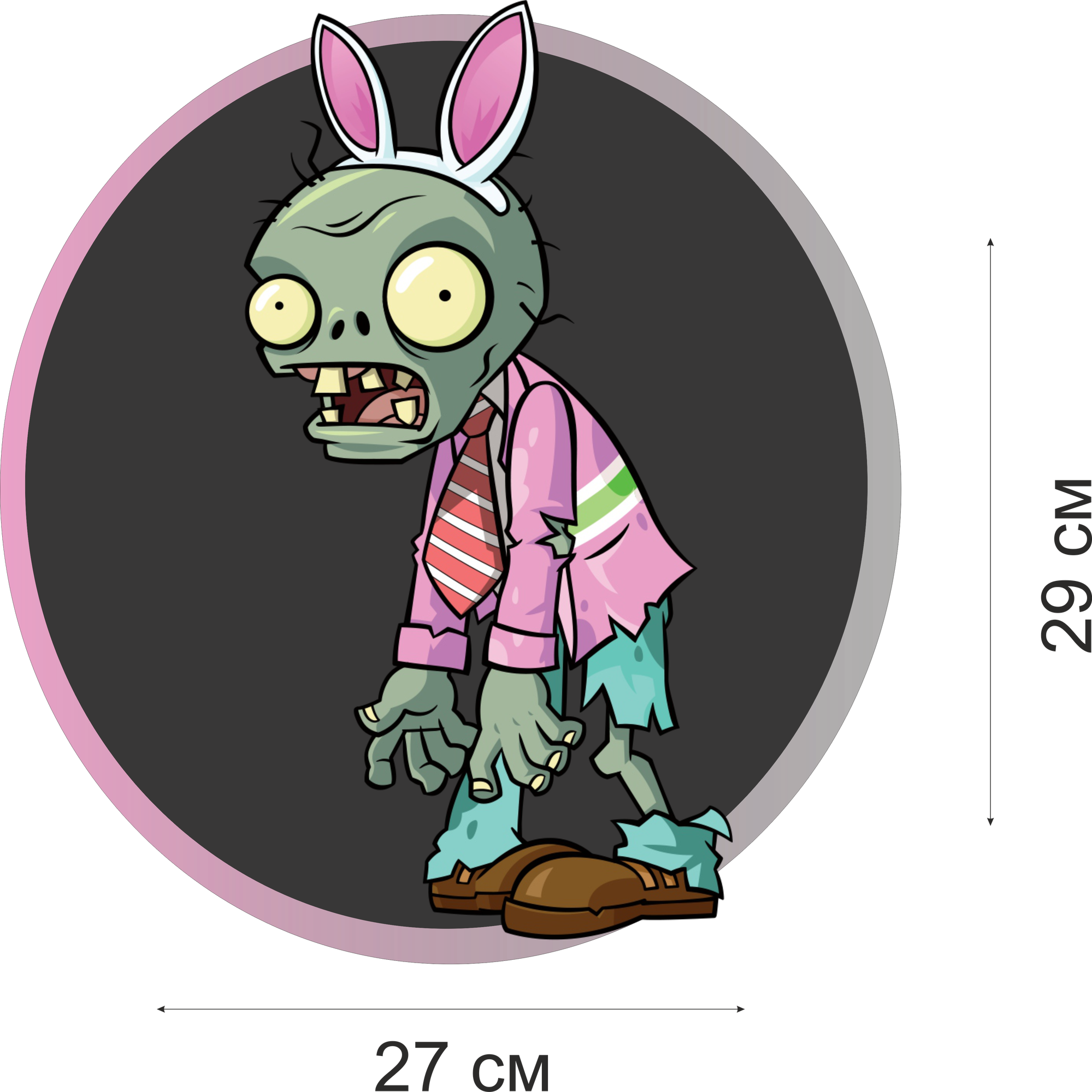 Трансфер "PlantsVSZombie #1", 275х295 мм