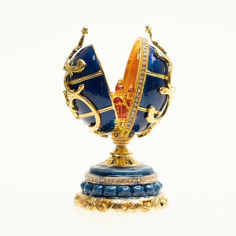 Шкатулка "С собором" в стиле "Фаберже"