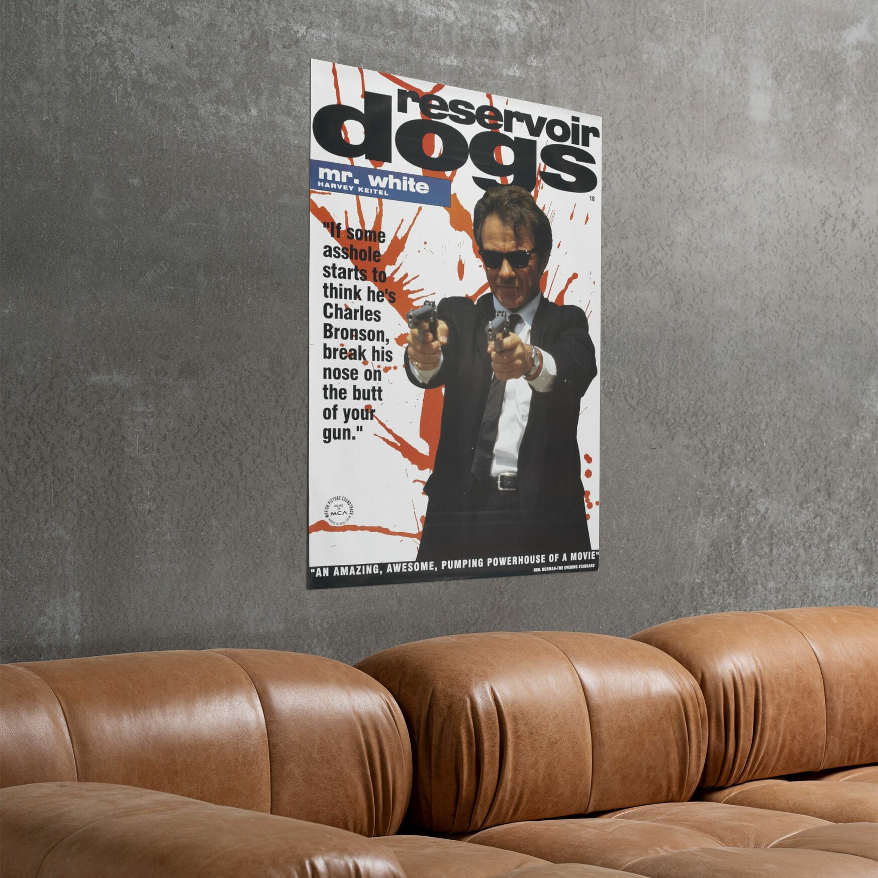 Интерьeрный постер (плакат на стену) по фильму Бешеные псы - 40x60 см. - от Poster4me