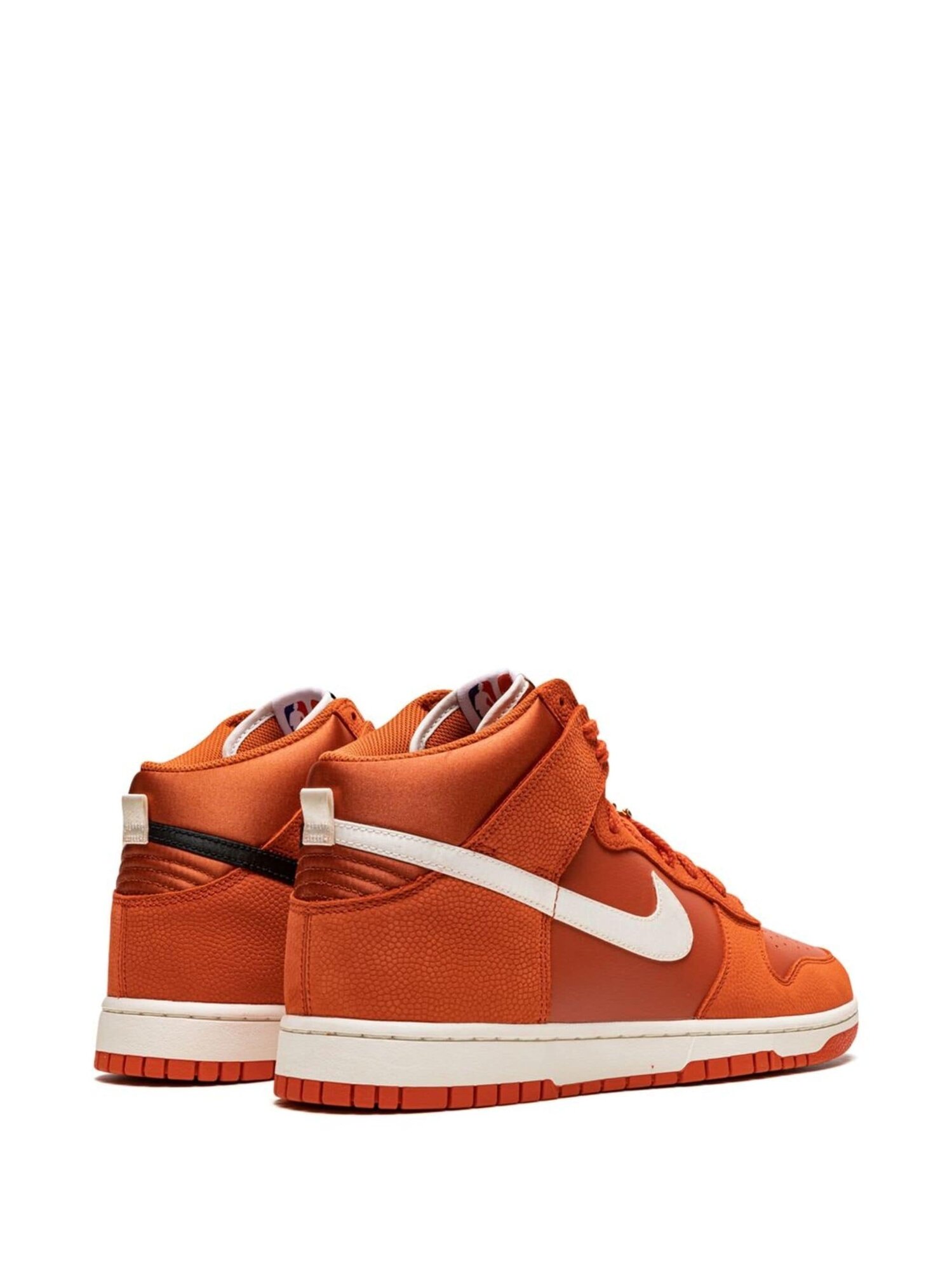 Кроссовки NIKE Dunk Hi EMB, размер 10.5 US, оранжевый — фото 1