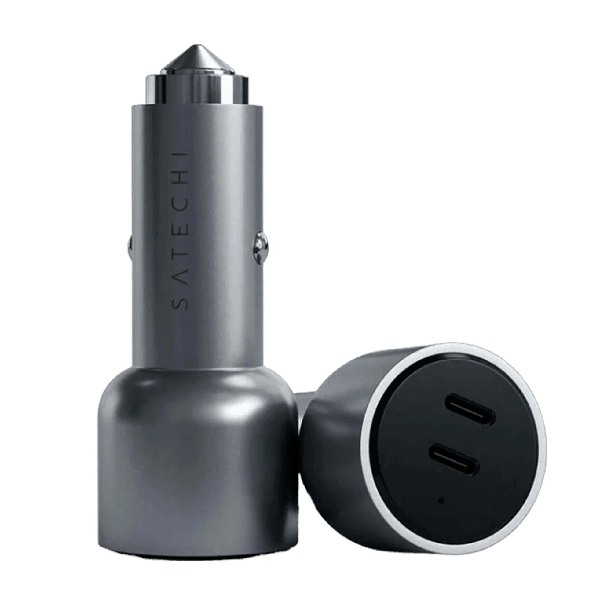 Satechi Dual USB-C Car Charger 40W space grey автомобильное зарядное устройство