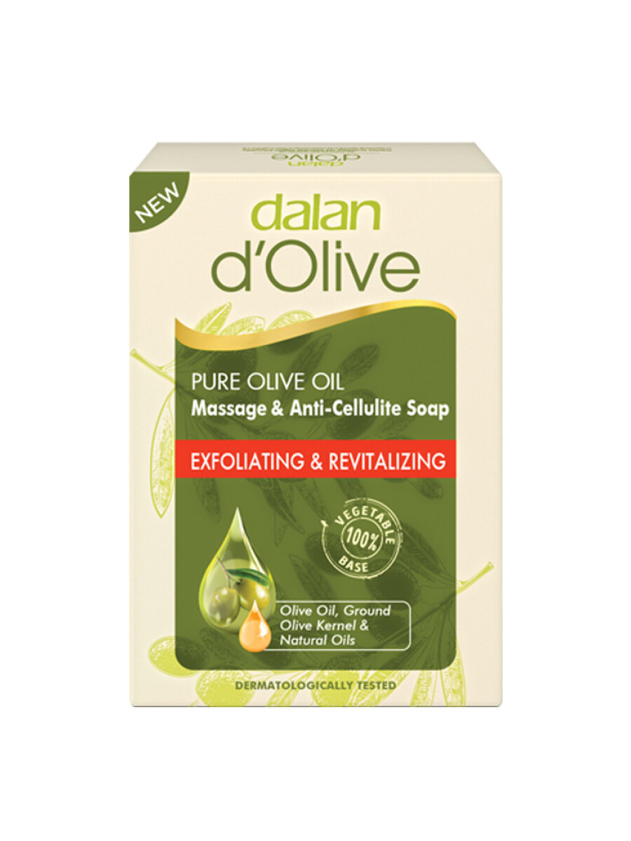 Dalan Мыло d`Olive массажное оливковое с антицеллюлитным эффектом 150 г
