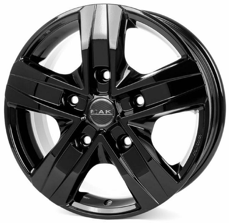 Диск автомобильный литой MAK Stone 5 18x7.5 5x130 et43 dia84.1 Чёрный глянцевый