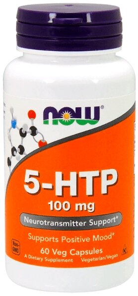 NOW Foods 5-HTP 100 мг 60 капсул