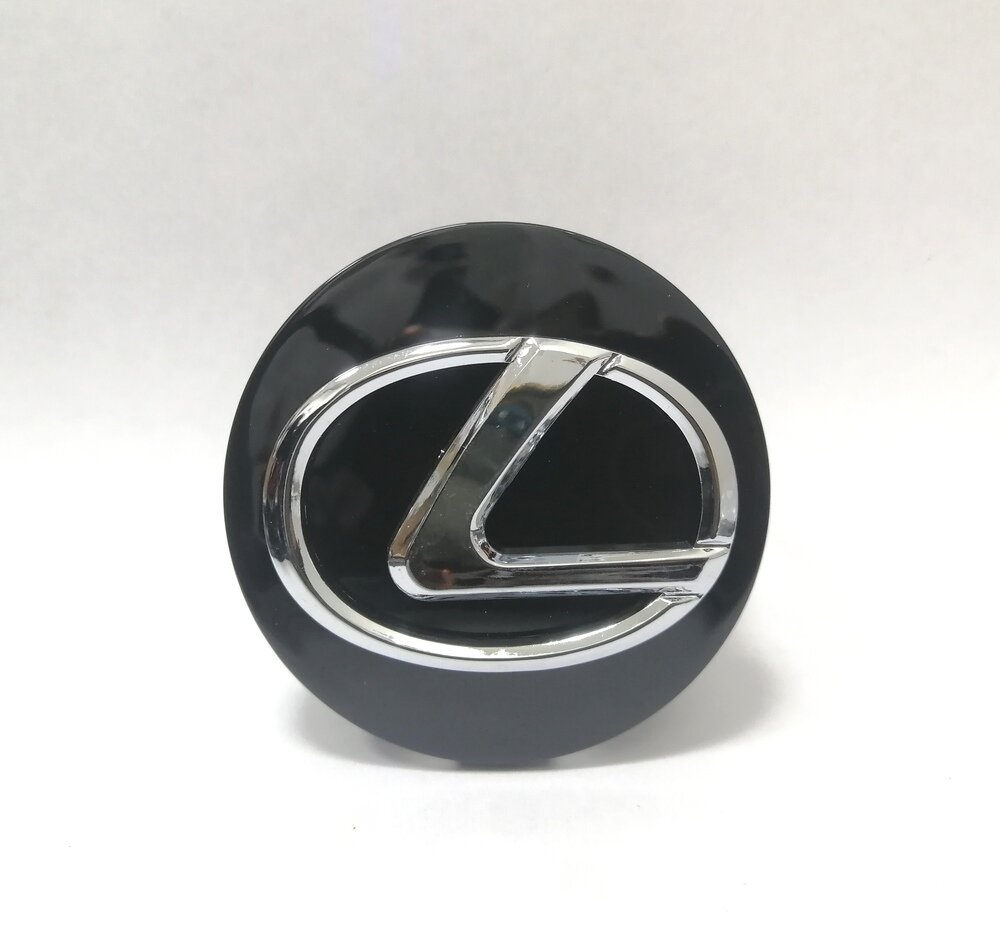 Колпачок, заглушка на диск колеса Lexus 62мм. черный (1 колпачок)
