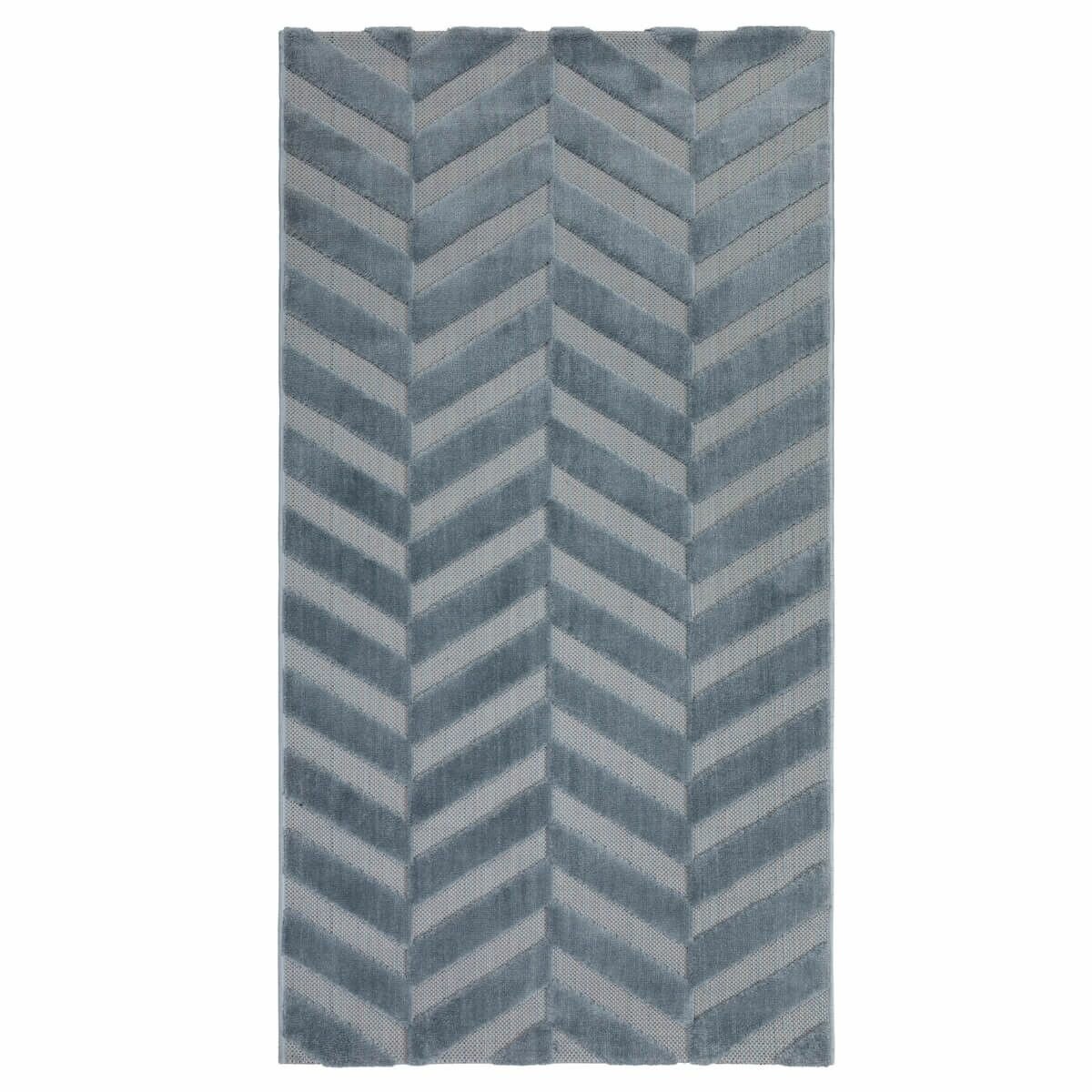 Ковер 1.6x2.3м Турецкий Ahenkli SOFT дизайн J956A BLUE-BLUE