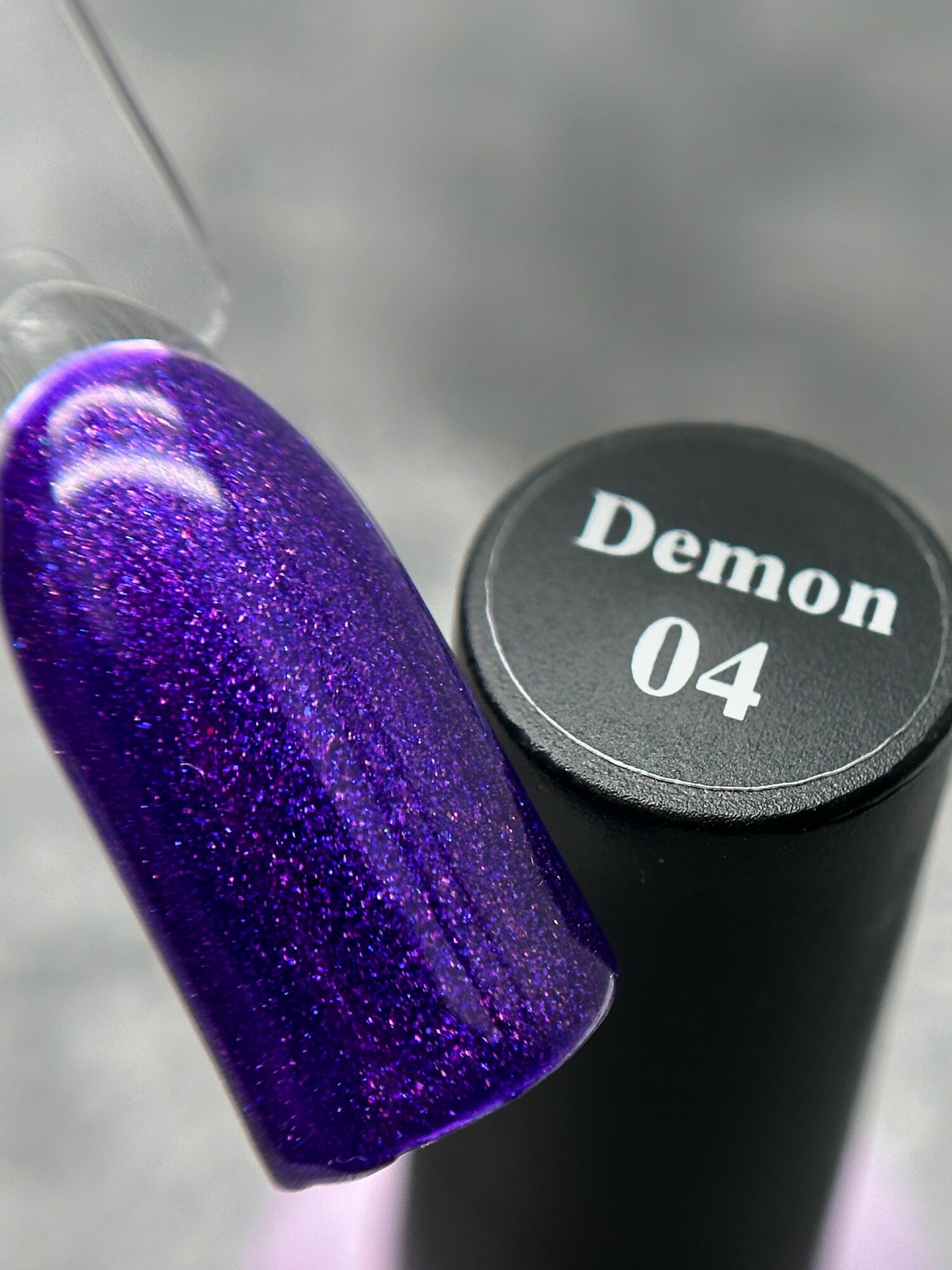 Гель-лак с шиммером Demon 04 SOLAlove, 10мл