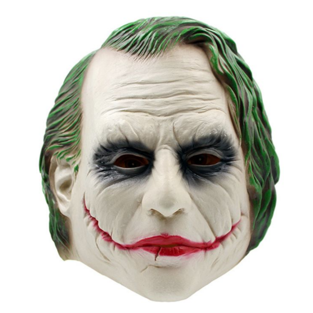 Маска Джокер - Бэтмен - Темный Рыцарь - Готэм Сити - Хоакин Феникс - Хит Леджер - Комиксы - Хэллоуин - Косплей - Карнавальная Маскарадная Маска
