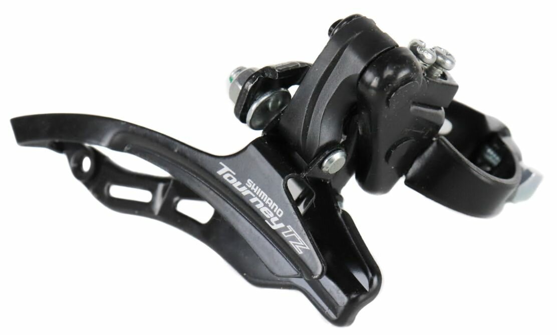 Переключатель передний "SHIMANO" TZ500, верхняя тяга, 31.8мм, 42T