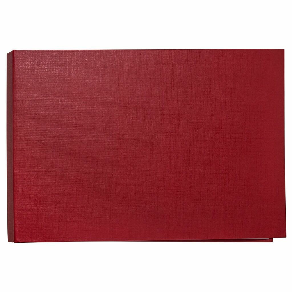 Папка для дипломных работ Канцбург А4, без бумаги, без надписи, горизонтальная, красная