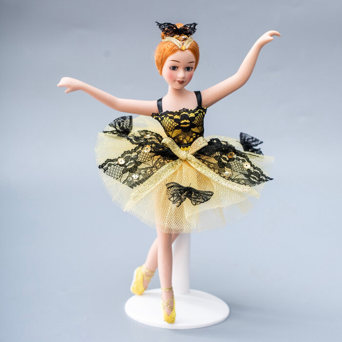 Кукла коллекционная "Балерина", авторская, керамика, 22,5 см