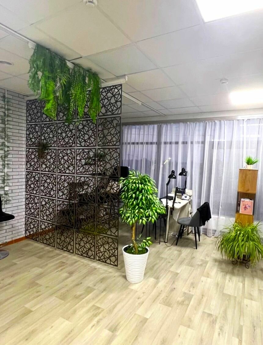 Перегородка подвесная для зонирования комнаты. Потолочное крепление. Высота 240 см ширина 200 см. Комплект 30 квадратов+крепеж. Ширма для комнаты. Перегородка межкомнатная.