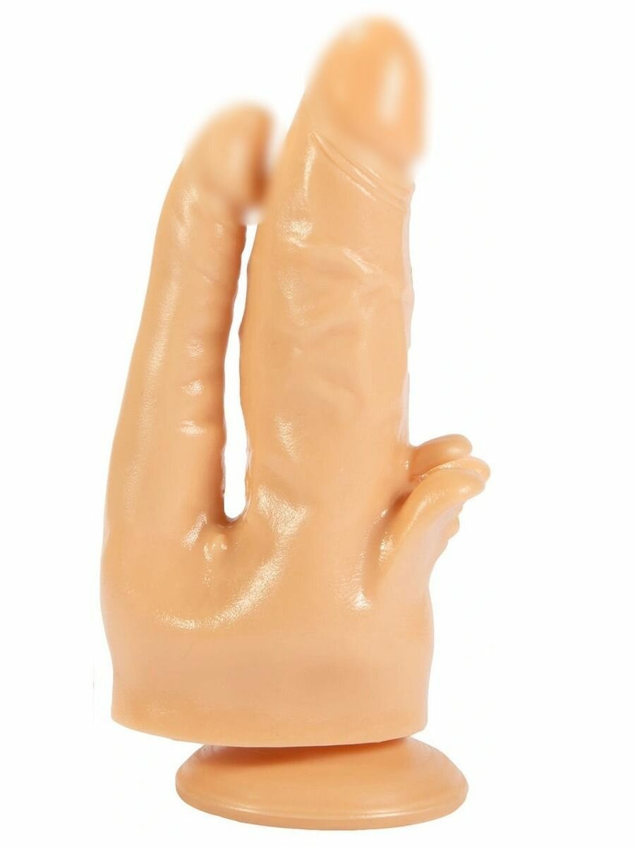 Фаллоимитатор на присоске, телесного цвета, реалистичный 16,5см.