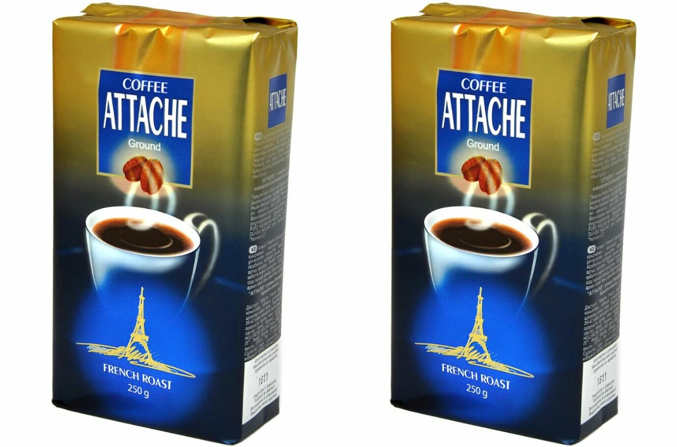 Attache Кофе молотый Французская обжарка, 250 г, 2 уп