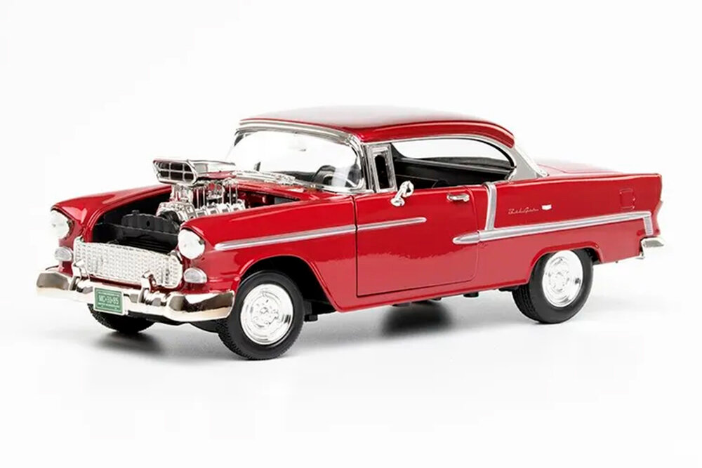 Модель коллекционная MOTORMAX Chevrolet bel air 1955 / шевроле белейр красный