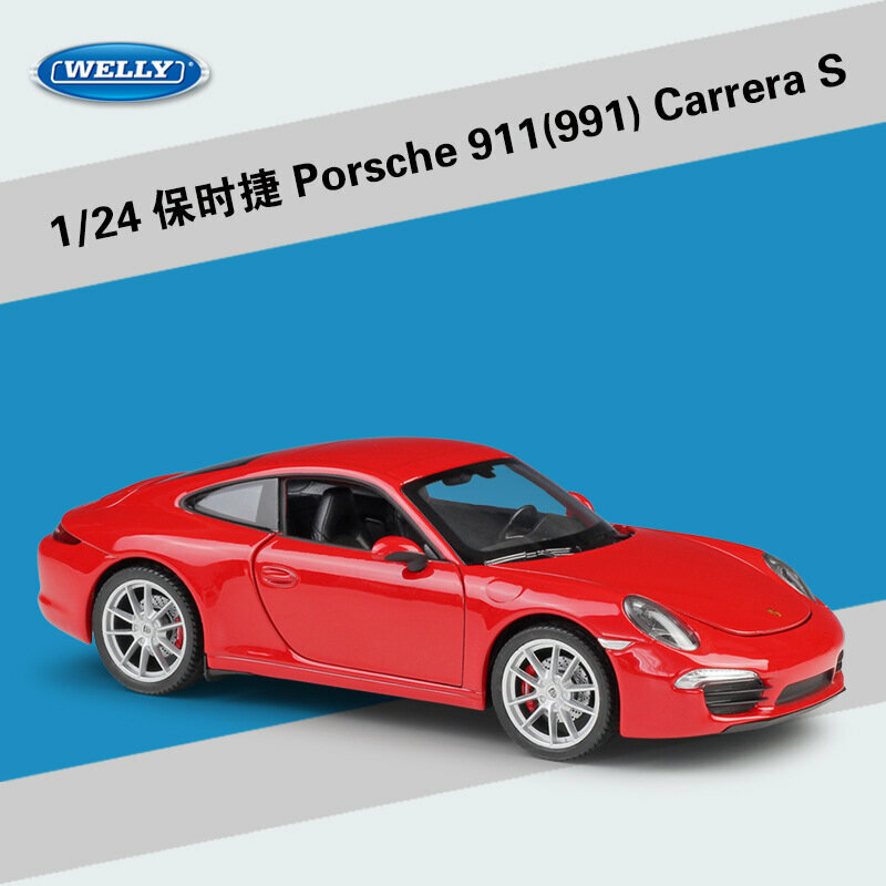 Игрушечный автомобиль Вилли уэлли "Porsche 911", спортивный, красный