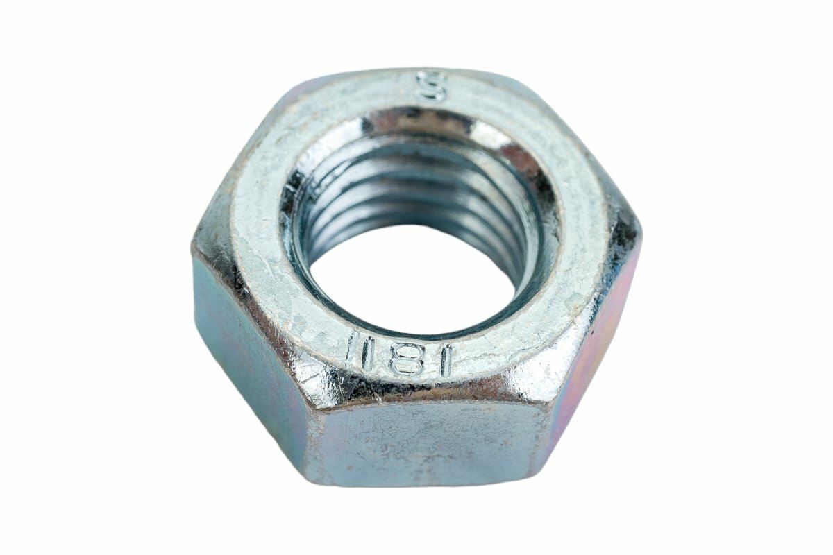 Гайка металлсервис М12 DIN 934 цинковое гальваническое покрытие, резьба М12, 50 шт