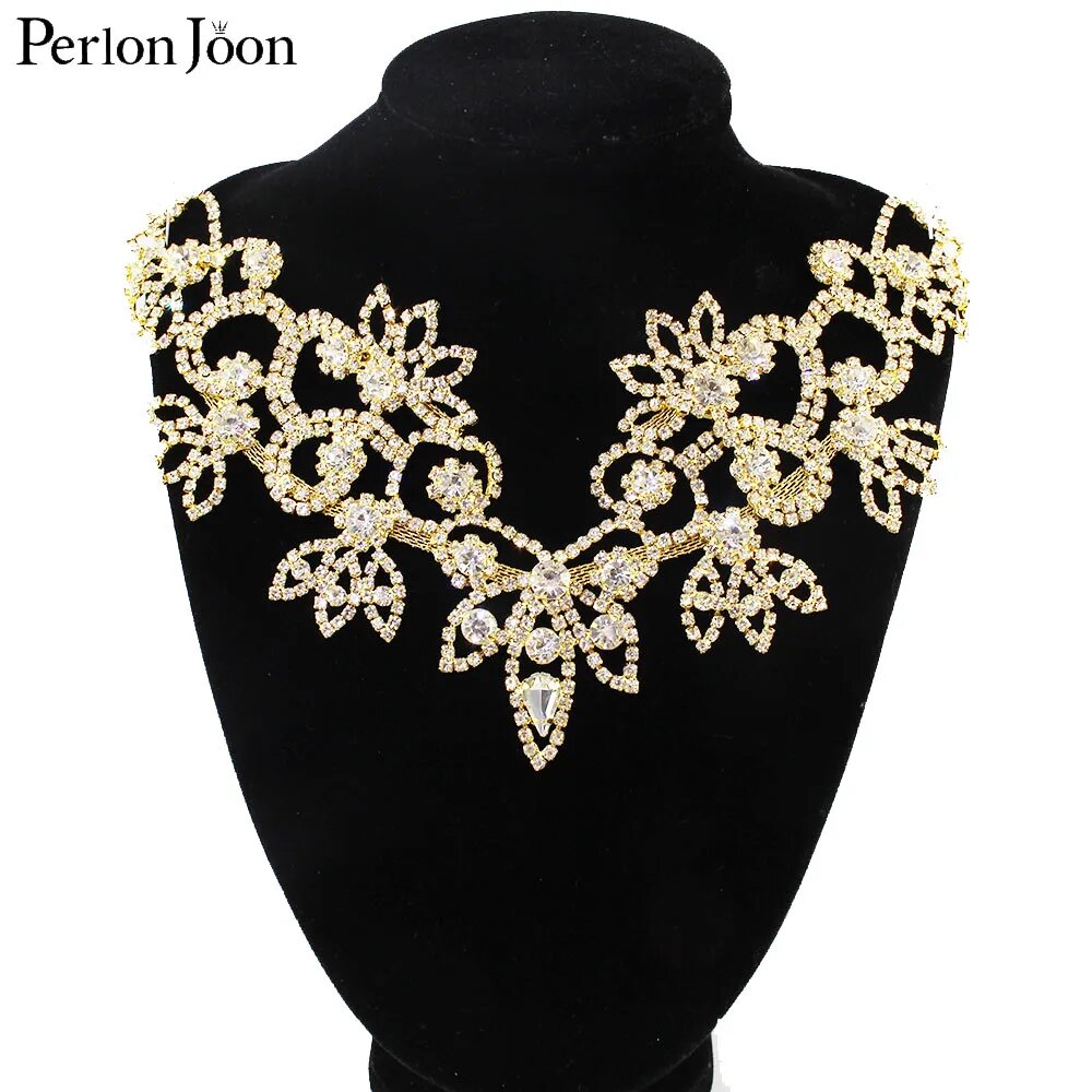 Воротник-декоративный Perlon joon, золото, YL012 gold, 6*4.2 дюйма