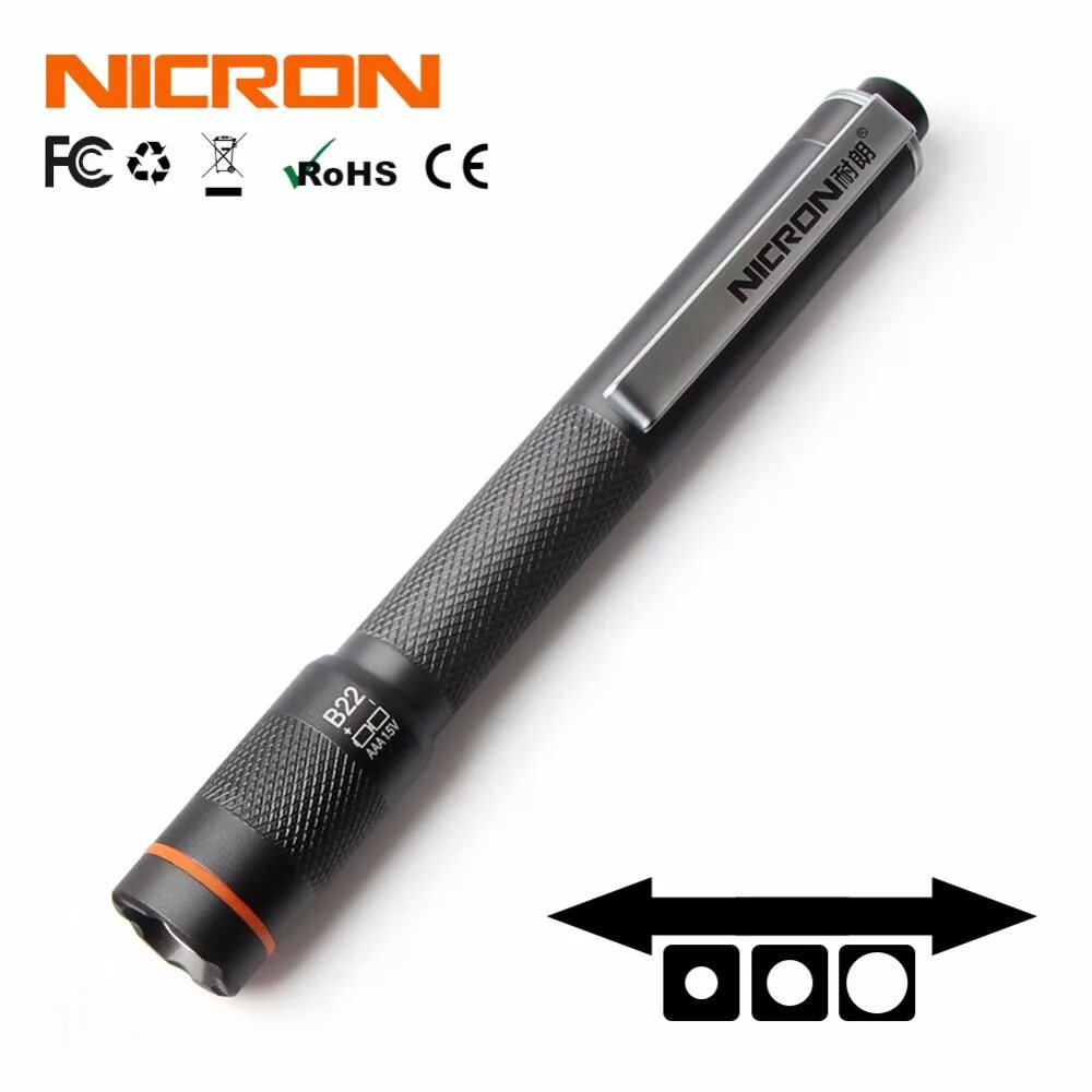 NICRON B22W мини фонарик, цвет: 1Pc