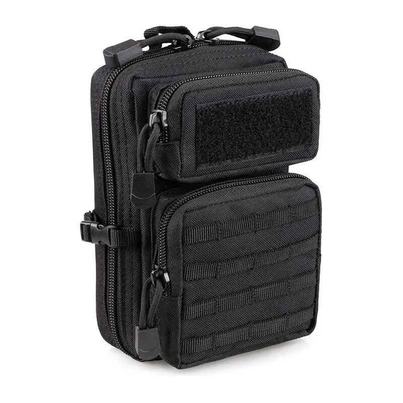 Тактическая поясная сумка Molle Black