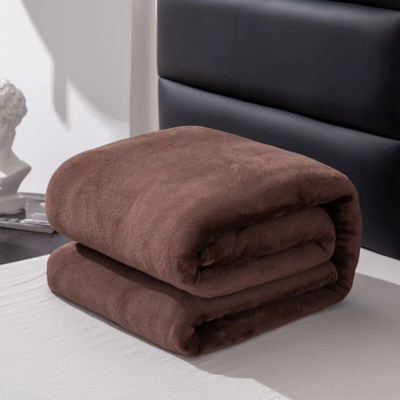 Bonenjoy плюшевое одеяло 200x230, 1pc 120x200cm, Коричневый