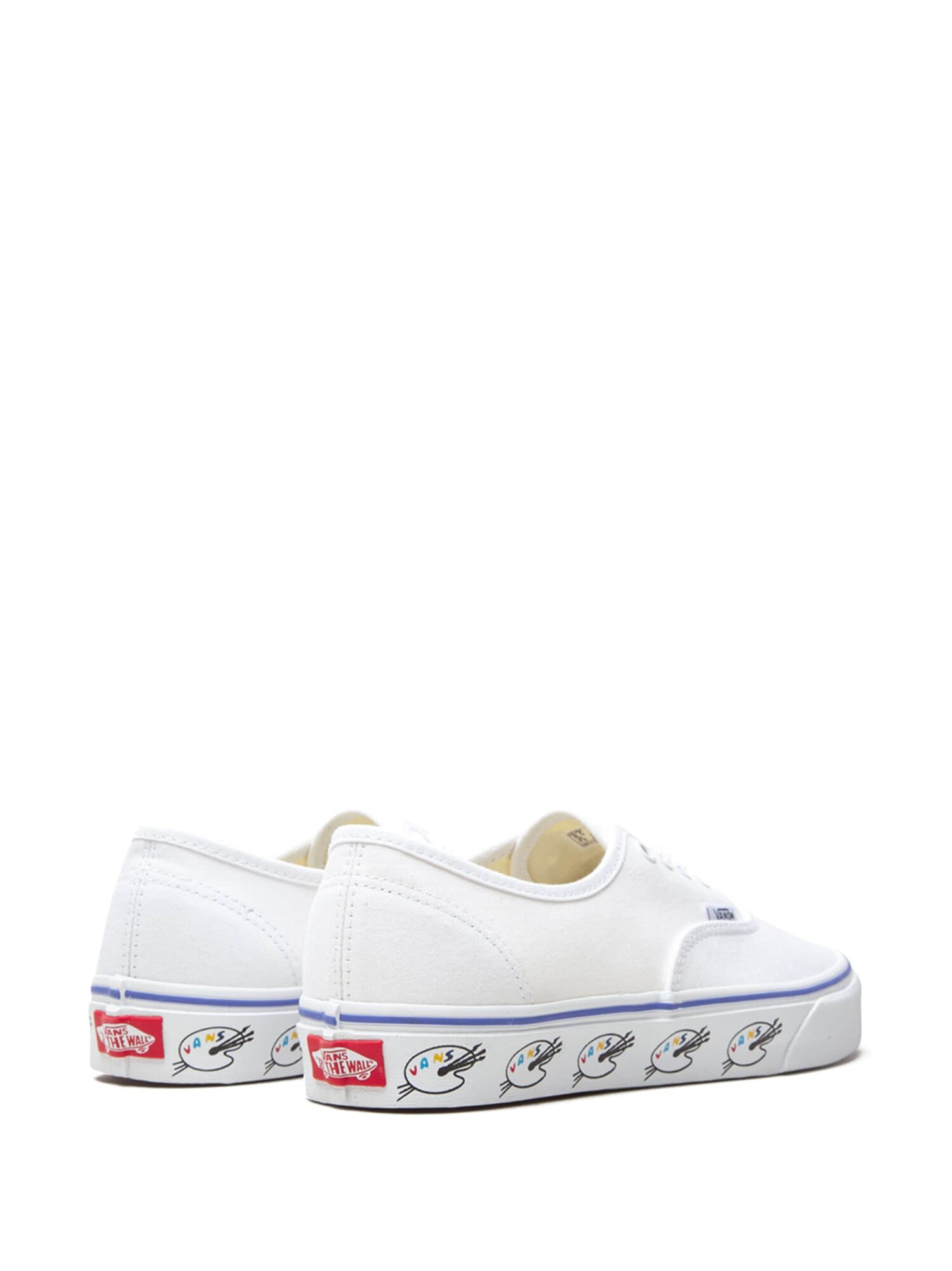 Кроссовки VANS Authentic, размер 4,5 US, бежевый/белый — фото 1