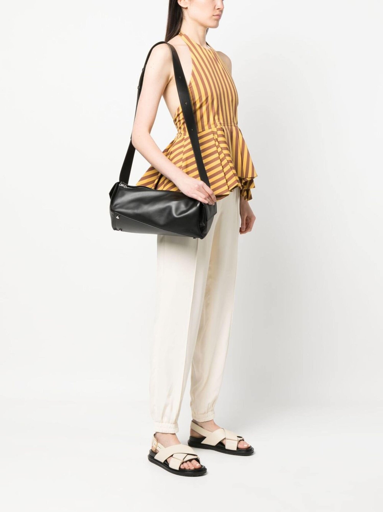 Сумка SUNNEI Oversized zip-up satchel, черный/черный — фото 1
