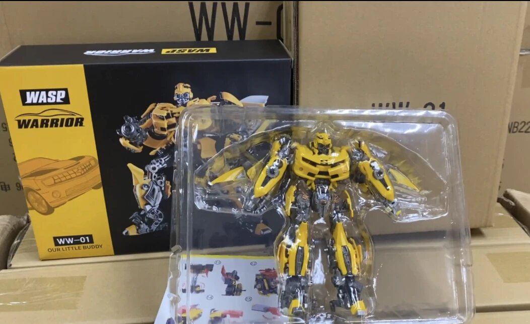 Трансформер WW-01 Bumblebee, желтый, в коробке