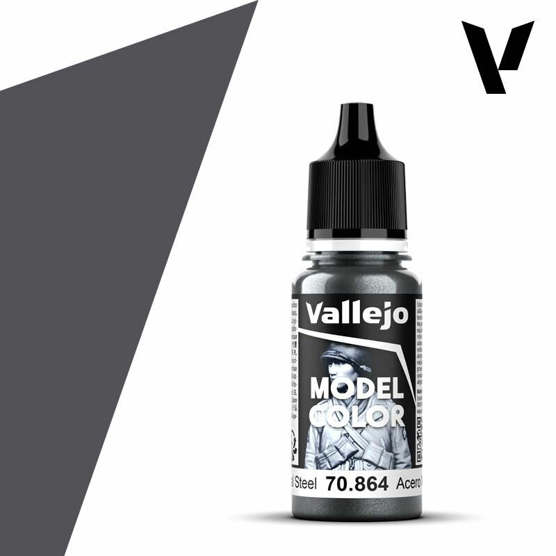 Краска Vallejo серии Model Color - Natural Steel (17 мл)