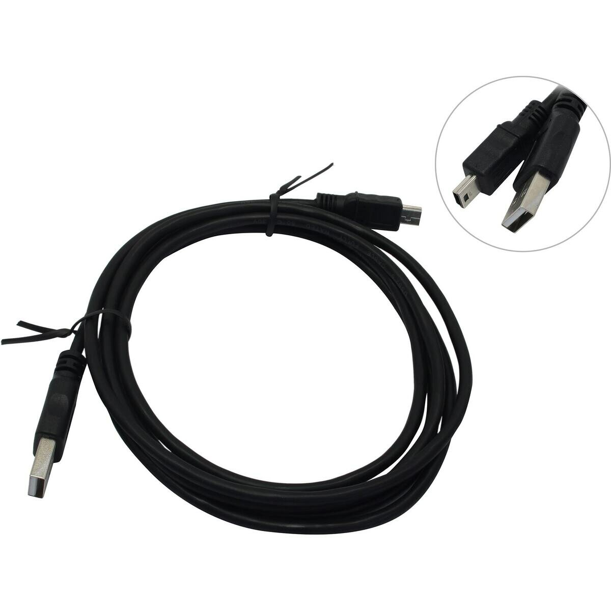 Кабель USB 2.0 A-->mini-B 5P 1.8м