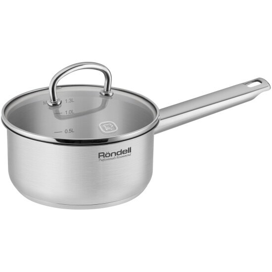 Ковш Rondell с крышкой Solo 16 см 1,3 л (RDS-1601)