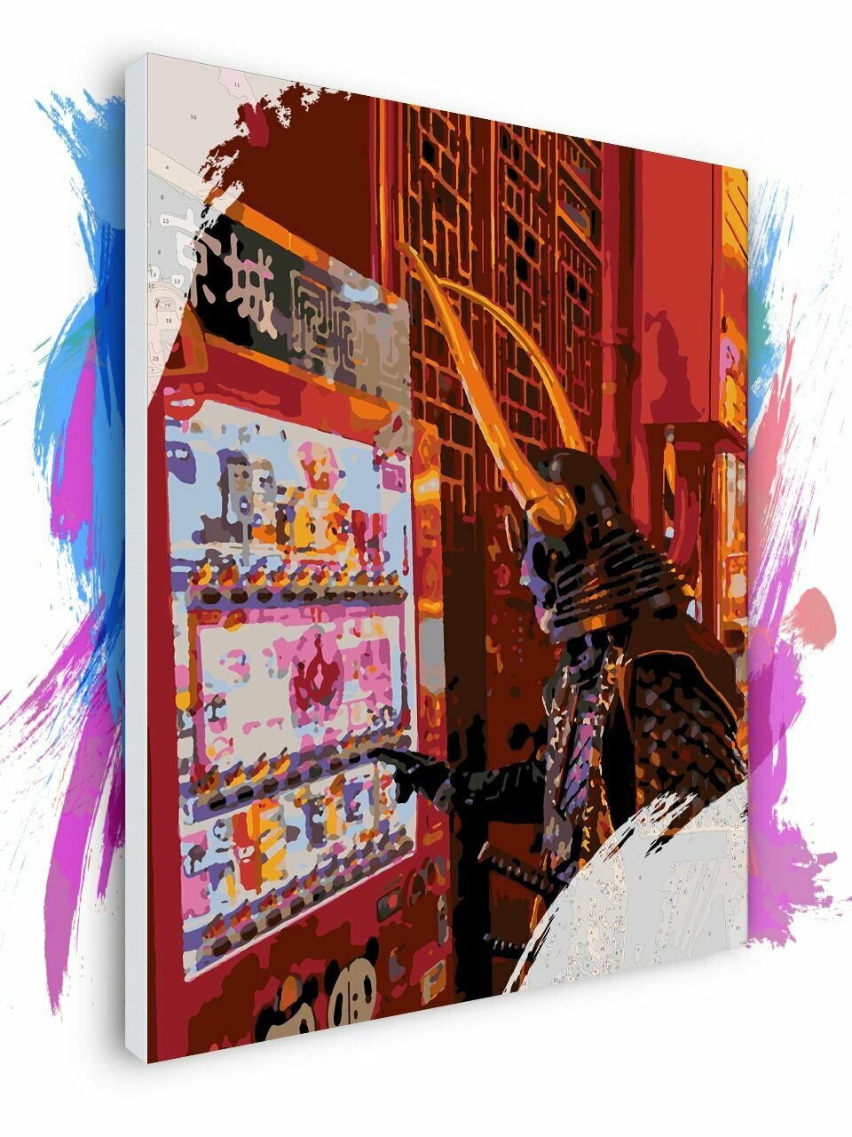 Картина по номерам на холсте Красиво Красим Современный самурай, 30 х 40 см